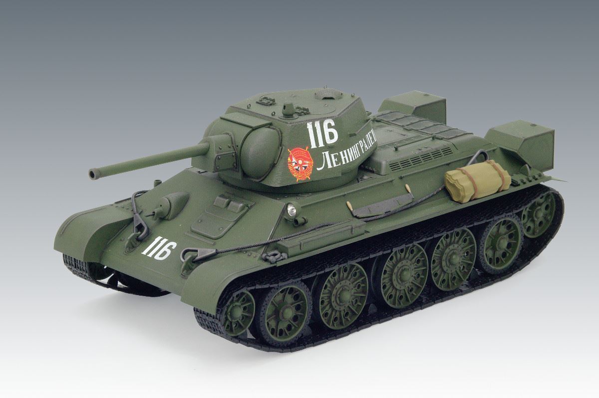 1/35 T-34/76 (early 1943 productions), WWII Soviet Medium Tank (100% new molds)